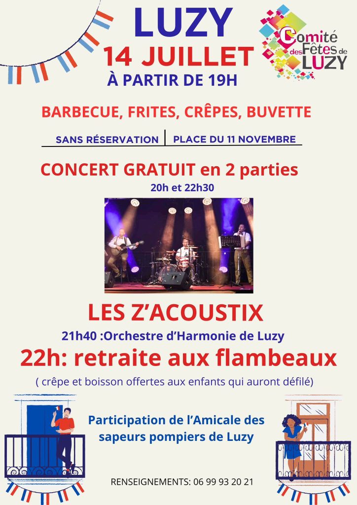 Fête du 14 juillet - Luzy.fr